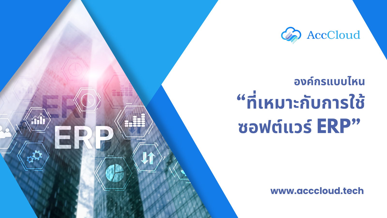 องค์กรแบบไหนที่เหมาะกับการใช้ซอฟต์แวร์ ERP - โปรแกรมบัญชี AccCloud